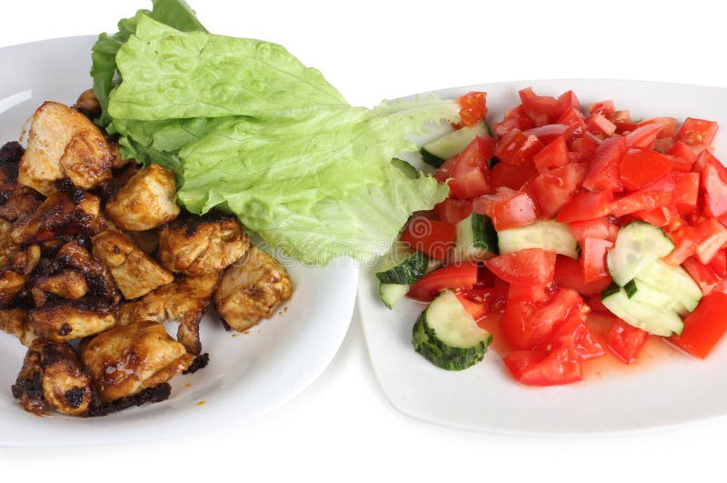 Ingredientes Para El Kebab Seis Foto de archivo - Imagen de pepino ...