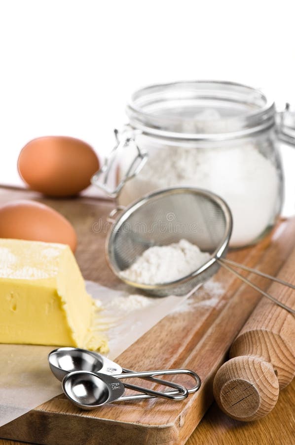 Ingredients for Baking stock photo. Image of metal, glass - 13362980