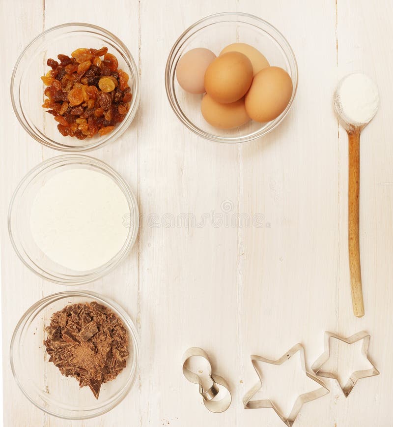 Ingredients for Baking Cake Stock Photo - Image of fresh, board: 50291266