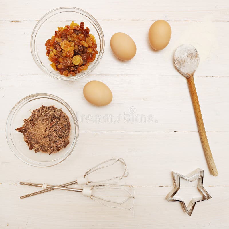 Ingredients for Baking Cake Stock Photo - Image of fresh, board: 50291266