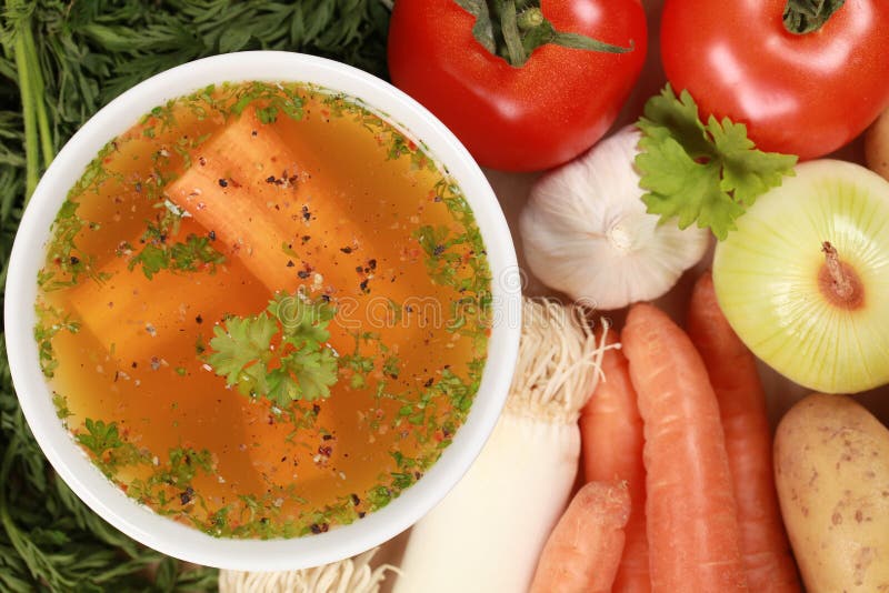 Ingredients for a broth stock image. Image of carrot - 22364857