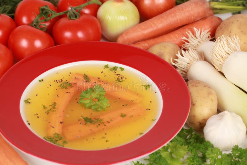 Ingredients for a broth stock photo. Image of tomato - 22443376