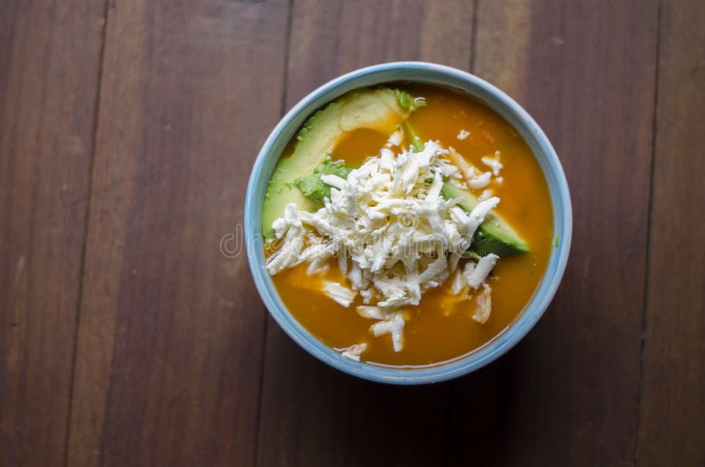 Azteca soup stock photo. Image of table, peanut, banana - 103838298