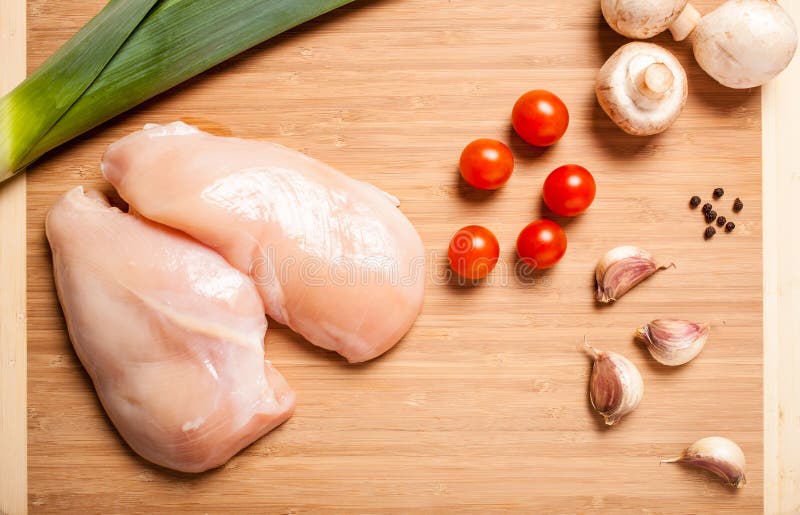 Ingredients for Cooking Chicken with Vegetables Stock Image - Image of ...