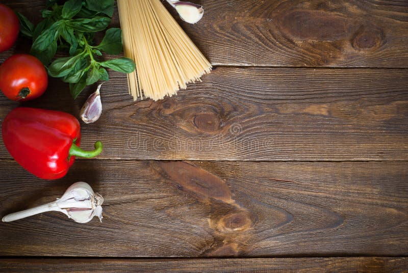 Ingredients for Cooking Pasta Stock Photo - Image of tagliatelle, pasta ...