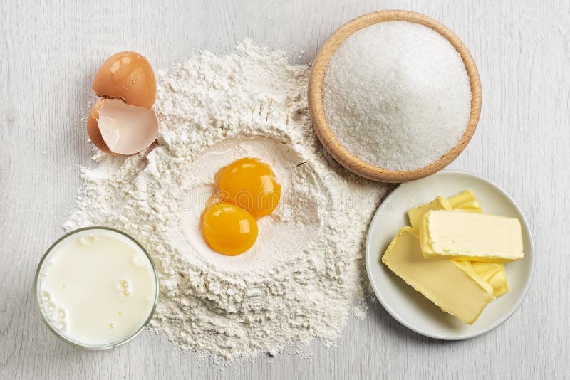 Ingredients for dough stock photo. Image of cook, ingredient - 131769004