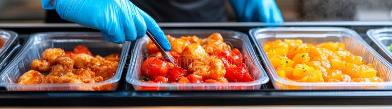 Ingredients that Have Been Freshly Prepared are Arranged in Clear ...