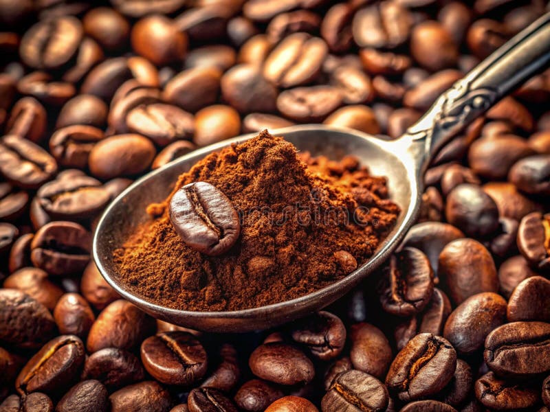 Ingredients for Making Coffee Generative Ai Stock Illustration ...