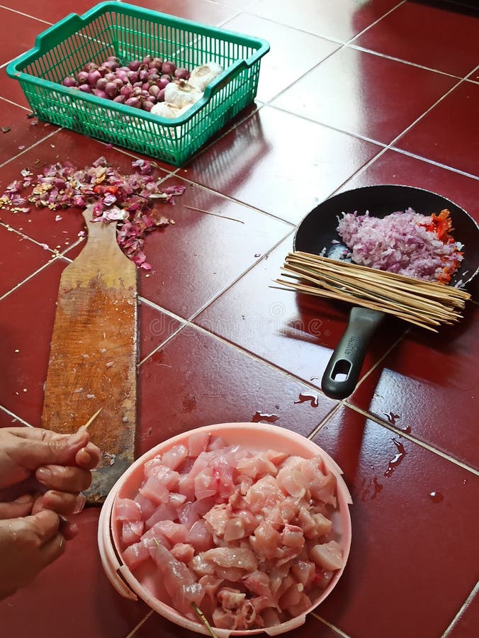 Ingredients for Making Satay Stock Image - Image of fruit, satay: 183014401