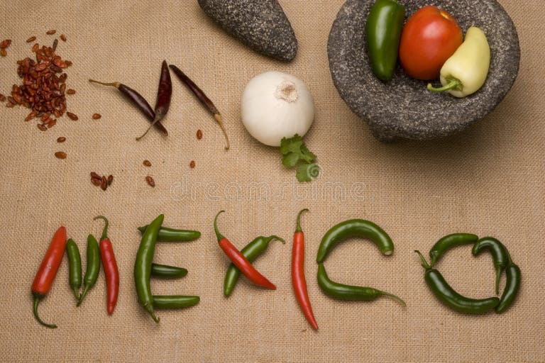 Ingredients of Mexican Cuisine Stock Image - Image of cook, nation ...