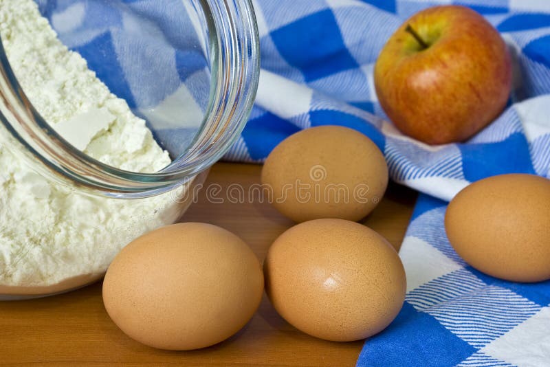 Ingredients For Preparation Baking Picture. Image: 8292118