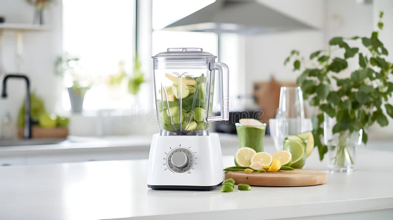 Ingredients for Smoothie on Kitchen Table Stock Photo - Image of ...