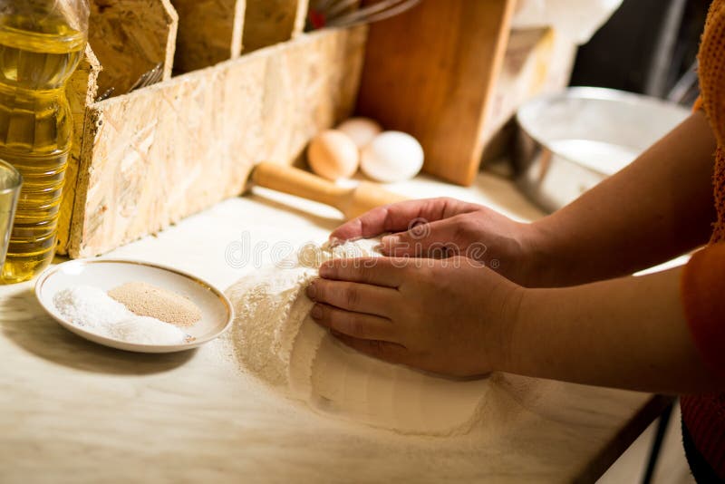 Ingredients To Make a Bread Stock Image - Image of ingredient, chef ...