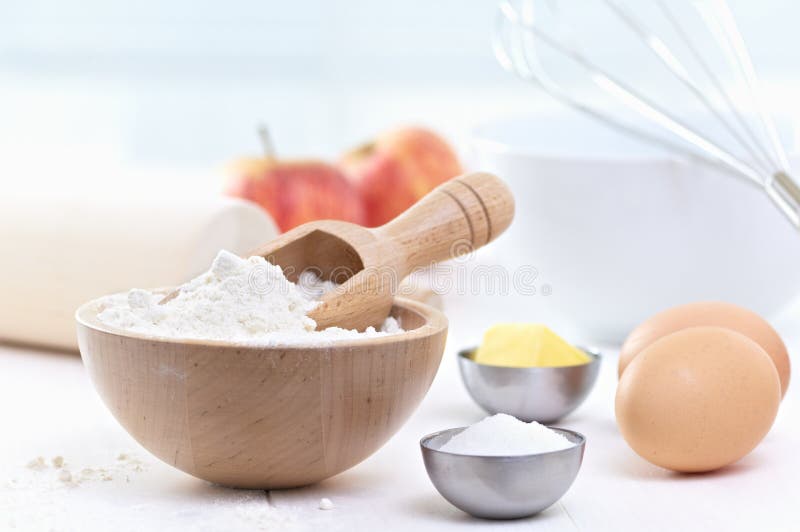 Ingredients to make a cake stock image. Image of cake - 19796171