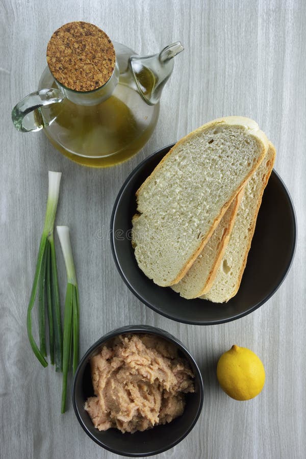 Ingredients To Make Greek Fish Roe Dip Stock Image - Image of greece ...
