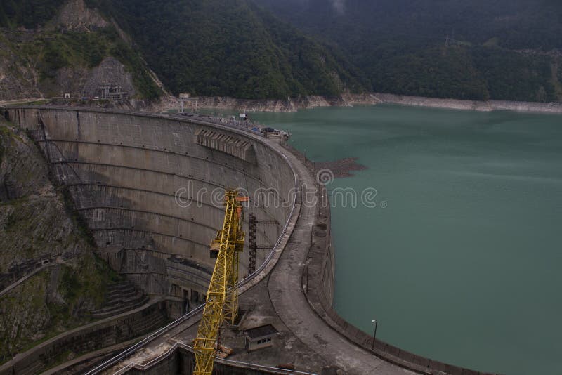 The Inguri Dam in Georgia stock photo. Image of power - 164118176