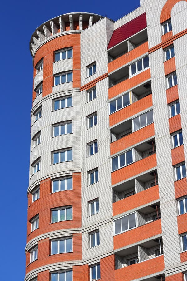 The inhabited high house stock image. Image of construction - 25198447