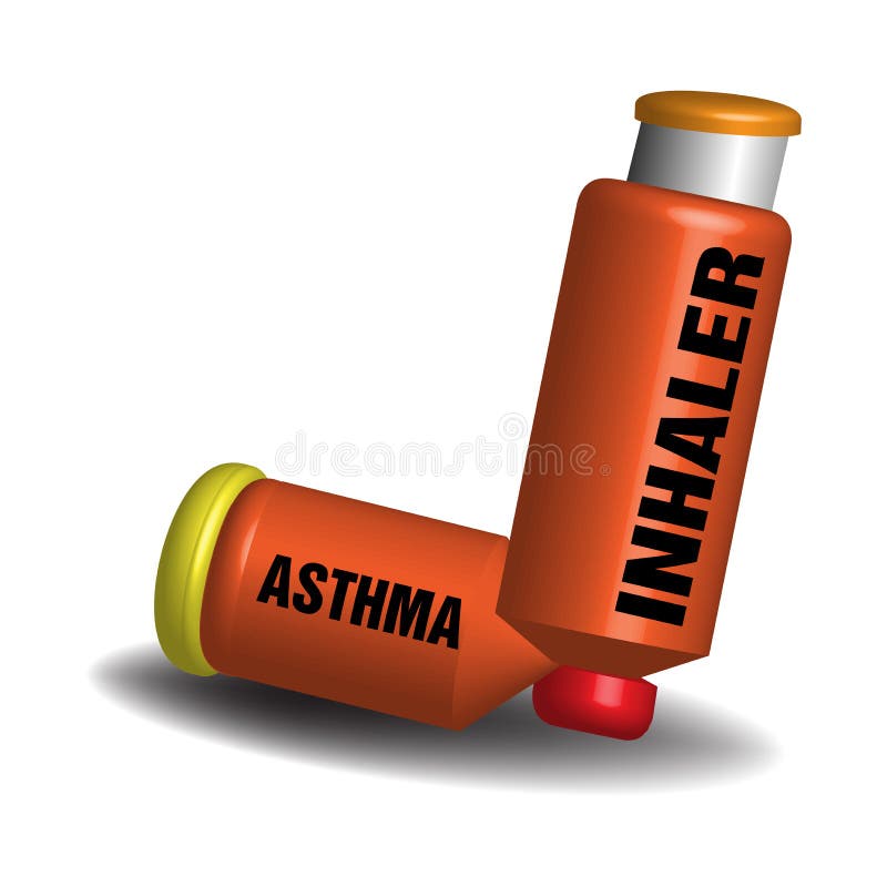 Dibujo De Caricaturas Del Inhalador De Asma En Un Gesto Sorpresa ...