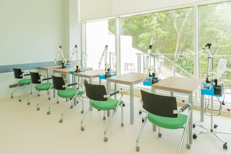 Inhalation Room in the Clinic Stock Image - Image of interior, inhaling ...