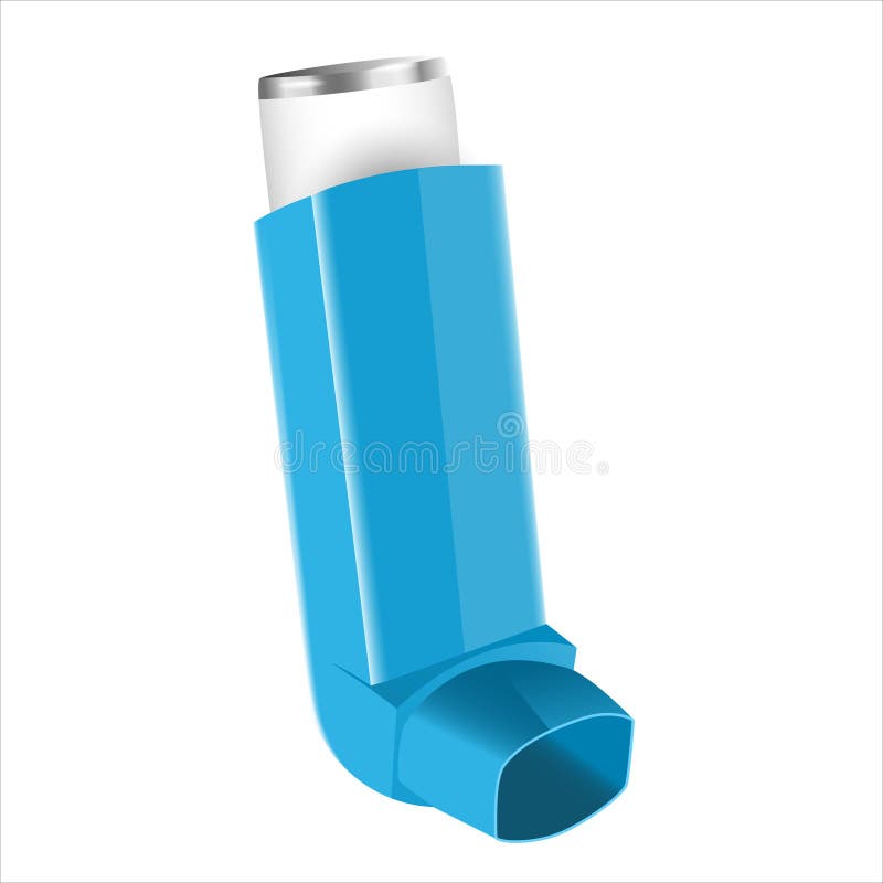 Inhaler illustration stock vector. Illustration of bronchial - 272784372