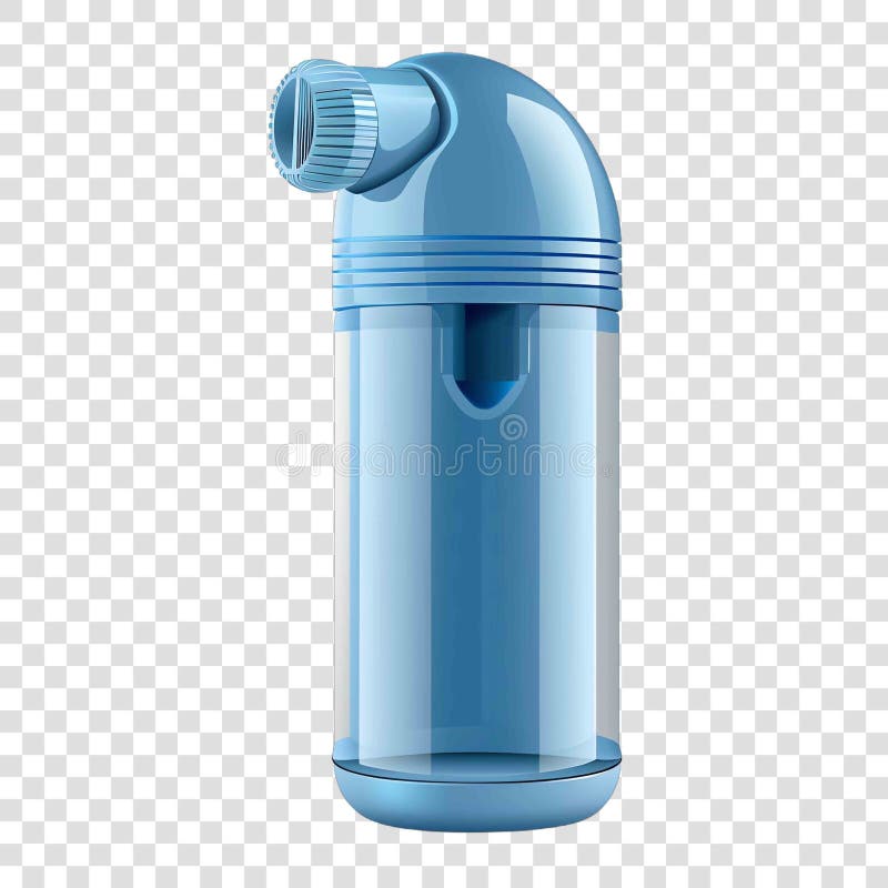 Inhaler Transparent Background Realistic Element Stock Illustration ...