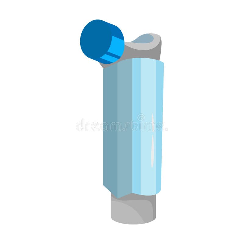 Inhaler Vector Icon.Cartoon Vector Icon Isolated on White Background ...