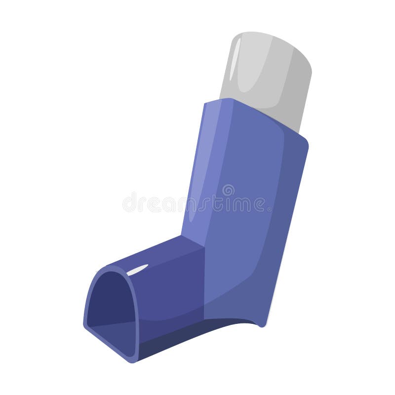 Inhaler Vector Icon.Cartoon Vector Icon Isolated on White Background ...