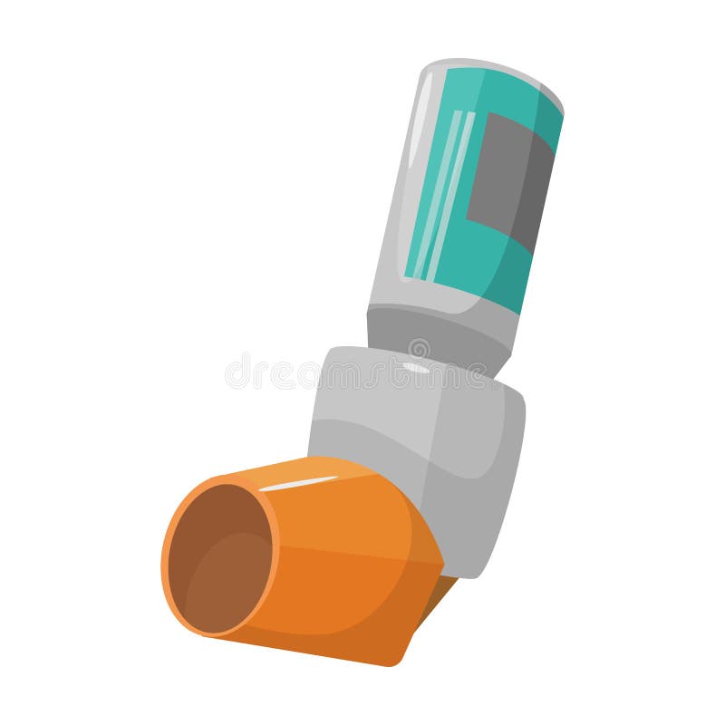 Inhaler Vector Icon.Cartoon Vector Icon Isolated on White Background ...