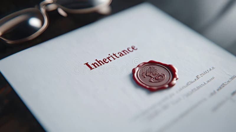 Inheritance Document with Wax Seal Evokes Sense of Importance and ...