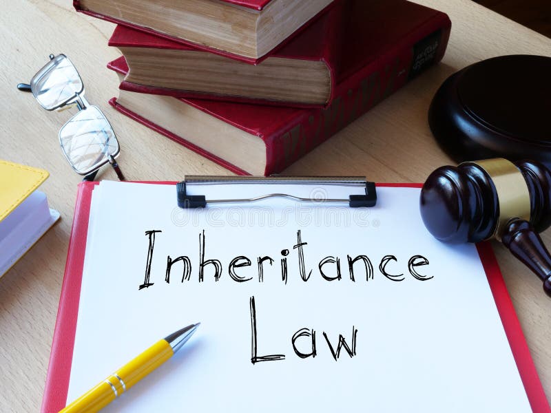 Inheritance Law is Shown on the Business Photo Using the Text Stock ...
