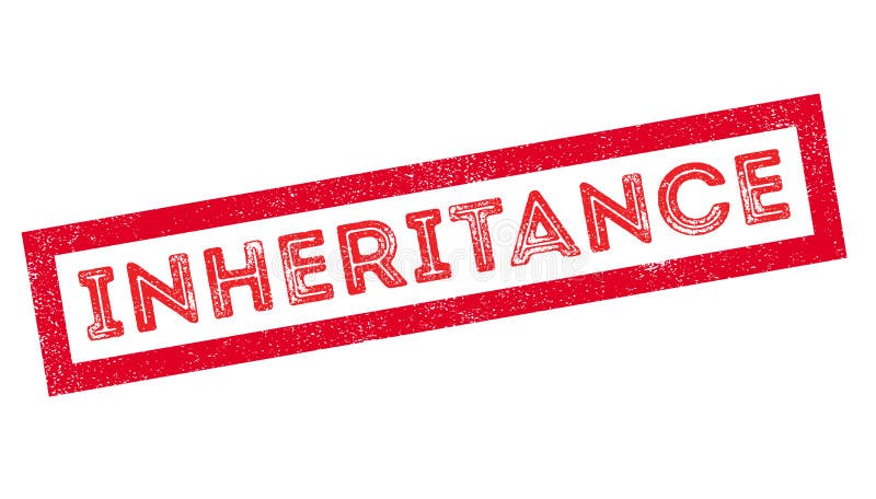 Inheritance rubber stamp stock illustration. Illustration of inherited ...