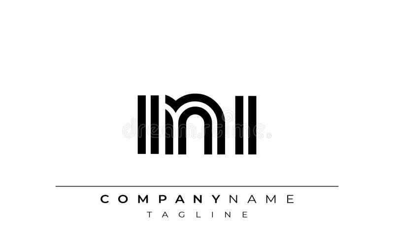 INI Creative Unique Modern Letter Logo Design Stock Illustration ...