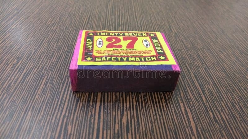Inidan Matchbox , Safety Match on the Computer Table Editorial Image ...