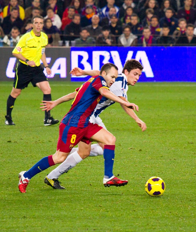 Iniesta, Messi and Xavi of Barcelona Editorial Photo - Image of ...