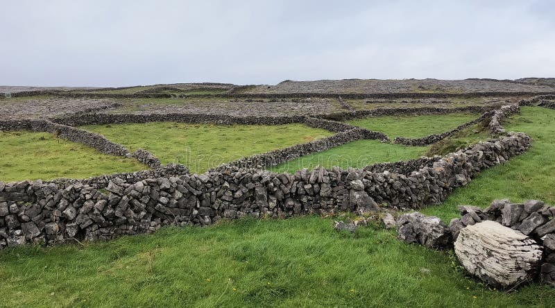 Inis Mor Landscape stock photo. Image of pastures, patches - 296307602