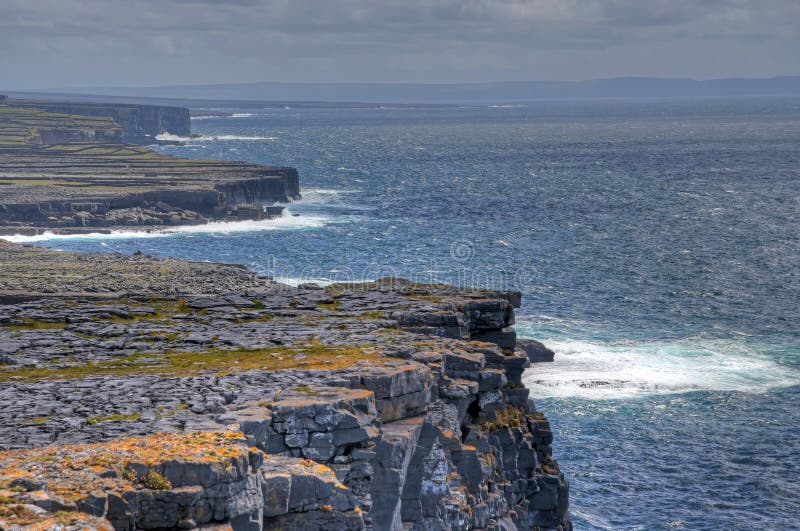 Inishmore on the Aran Islands, Ireland Stock Photo - Image of village ...