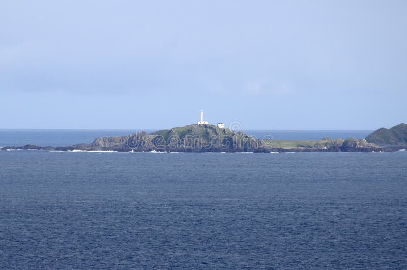 Inishtrahull Lighthouse stock image. Image of light, lighthouse - 95427555
