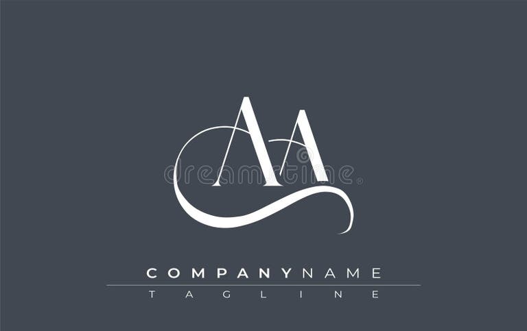 Initial AA Logo Design Vector Stock Vector - Illustration of logotype ...