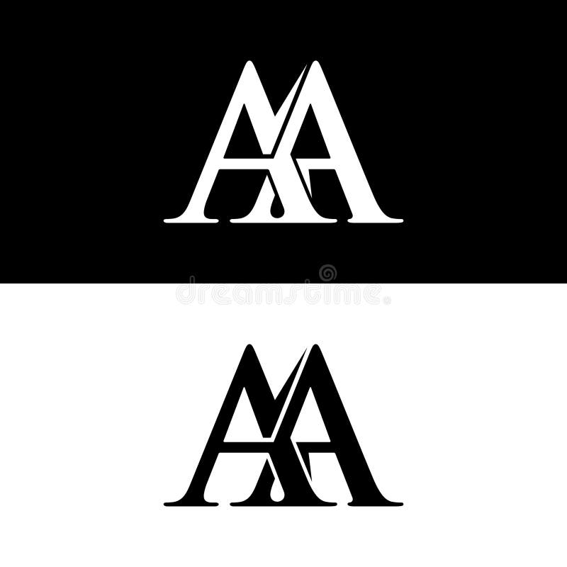 Initial AA Monogram Logo, Letter Logo Design Template Vector, Suitable ...