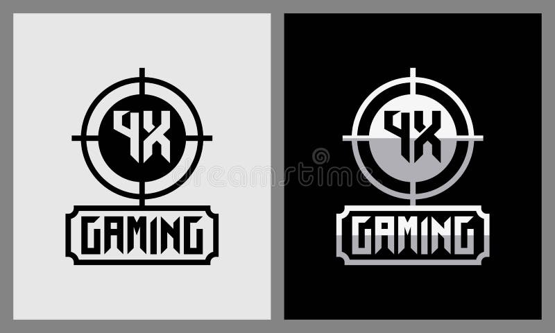 Initial Abstract 4x Gaming Logo Design Vector Template Stock Vector ...