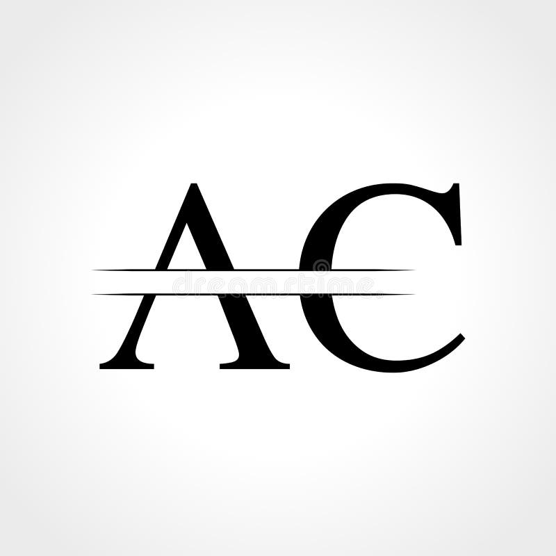 Initial AC Letter Logo with Creative Modern Business Typography Vector ...