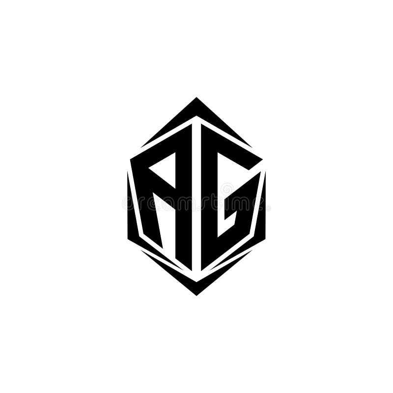 Initial AG Logo Design, Initial AG Logo Design with Shield Style, Logo ...