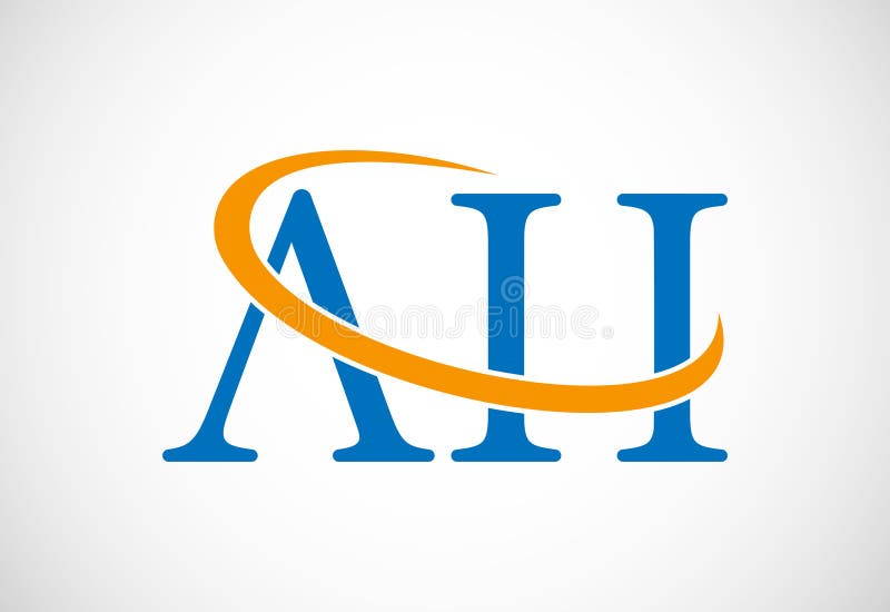 Initial AH Letter Logo Design, Vector Design Concept Stock Illustration ...