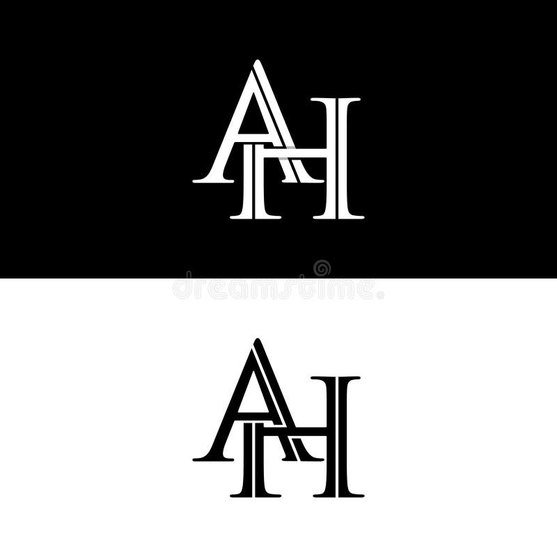 Initial Ah Monogram Logo Stock Illustrations – 1,556 Initial Ah ...