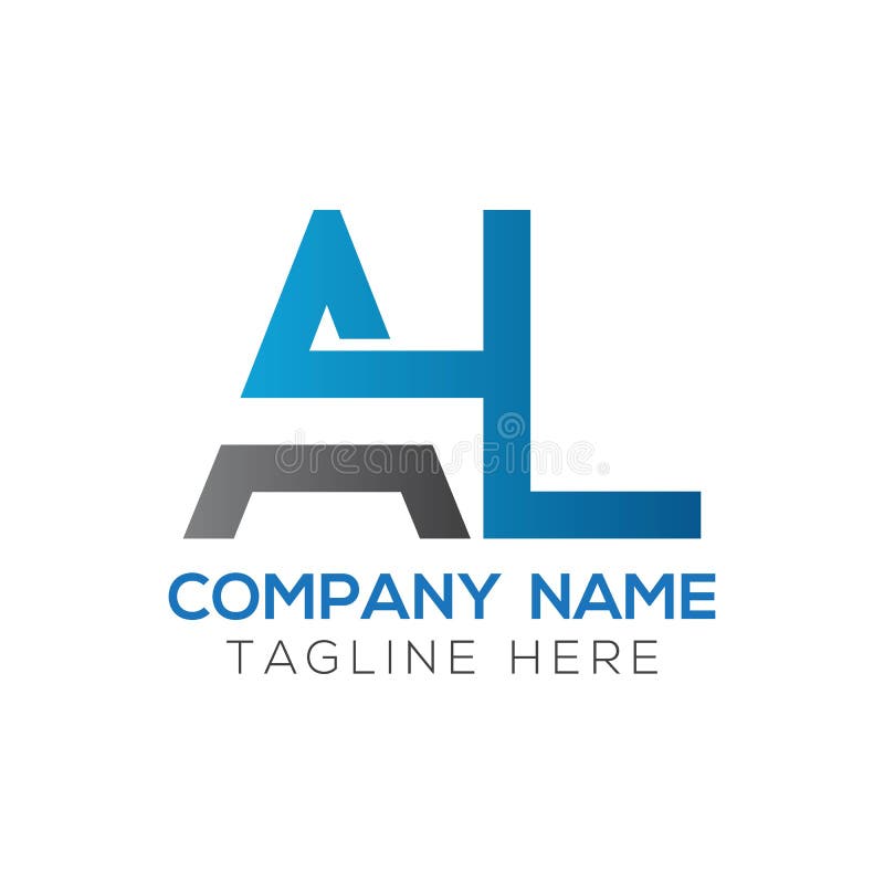 Initial AL Letter Logo Design Modern Business Typography Vector ...