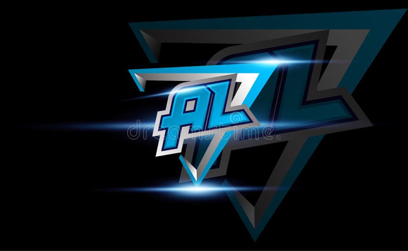Initial L, Vector Initial Letter Monogram Esport, Twitch and Gaming ...