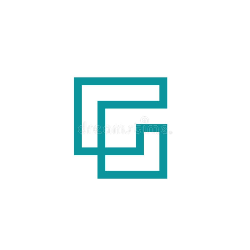 Initial Alphabet G Logo Icon, Monoline Drawing Style, Digital ...