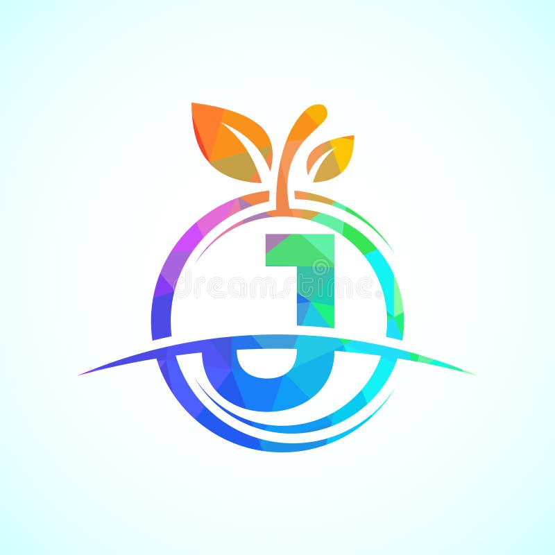 Initial Alphabet J with the Abstract Apple Logo. Healthy Food Logo ...