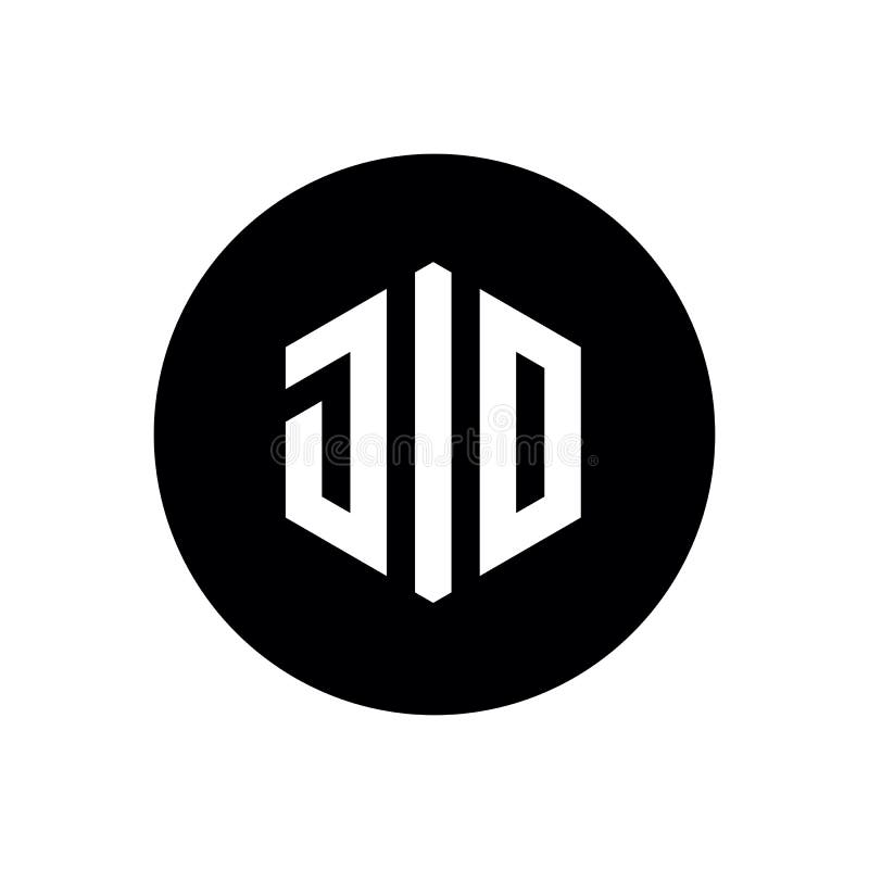 Initial Alphabet JID or JIO, Simple Logo Icon - Vector Stock Vector ...