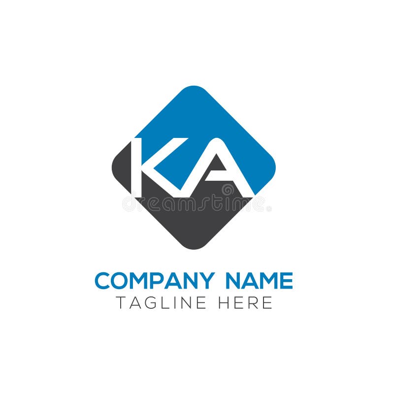 Initial ALphabet KA Logo Design Vector Template. Abstract Letter KA ...